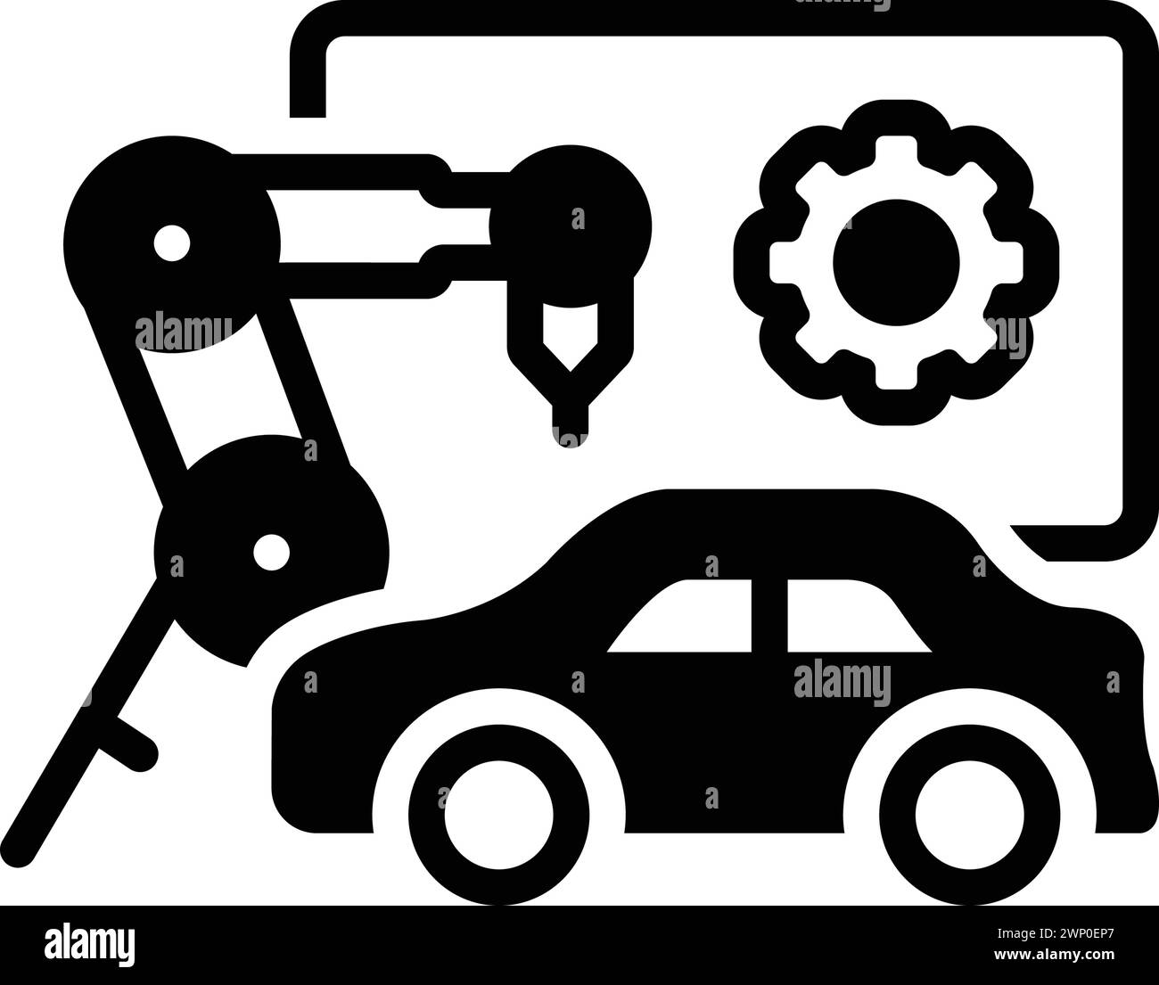 Icon for manufactured,factory Stock Vector Image & Art - Alamy