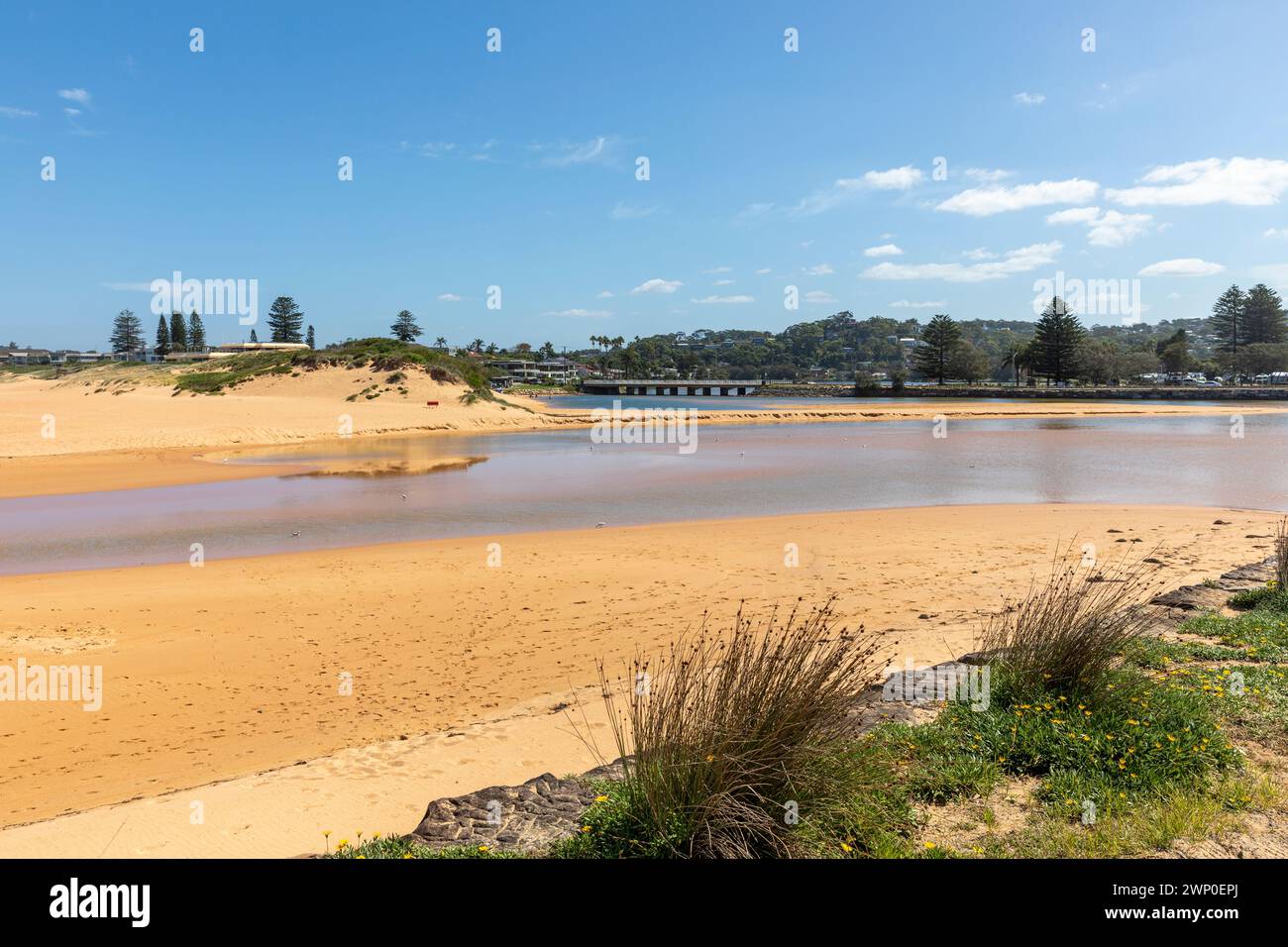 Narrabeen lagoon, Sydney's largest lagoon, Sydney northern beaches,NSW ...