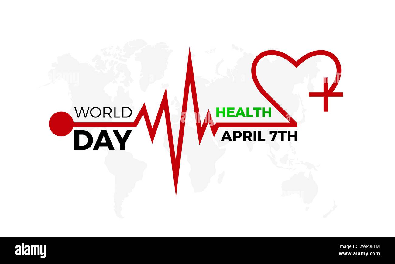 World Health Day Observed every year of April 7, Vector banner, flyer ...