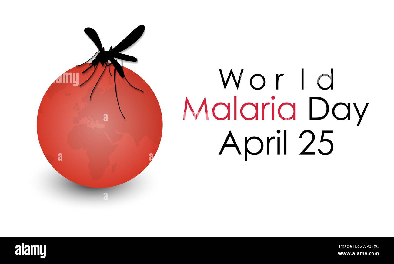 World Malaria Day Observed every year of April 25, Vector banner, flyer ...