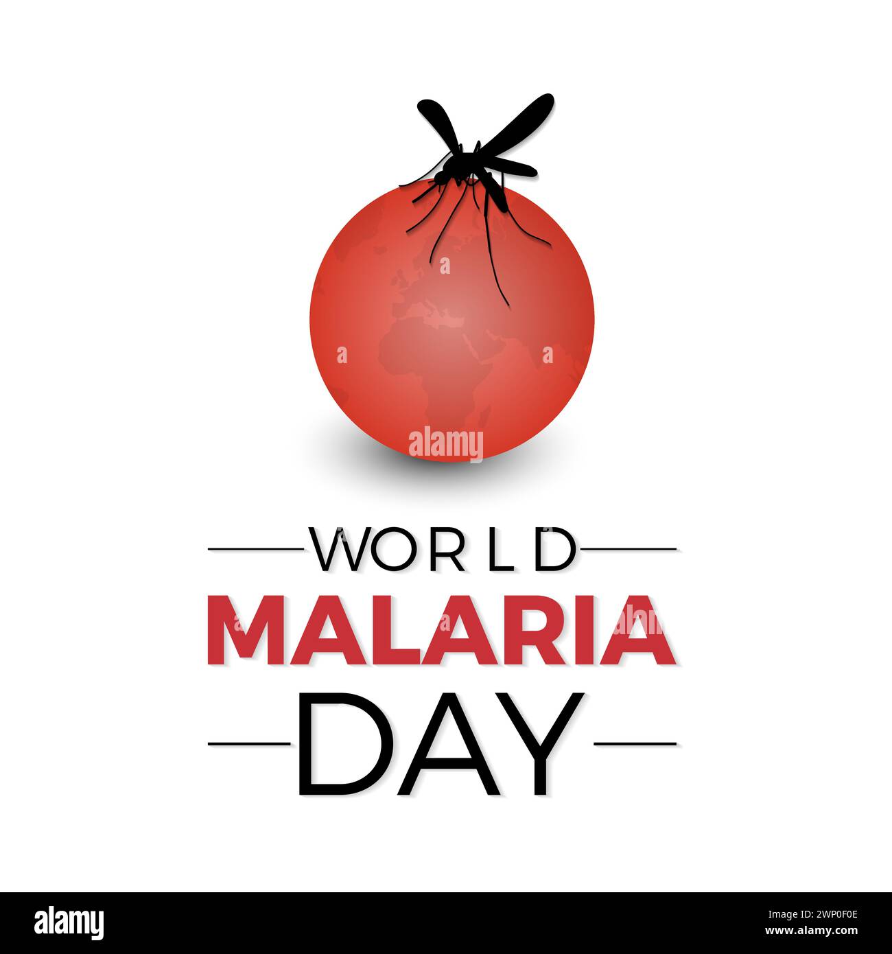 World Malaria Day Observed every year of April 25, Vector banner, flyer ...