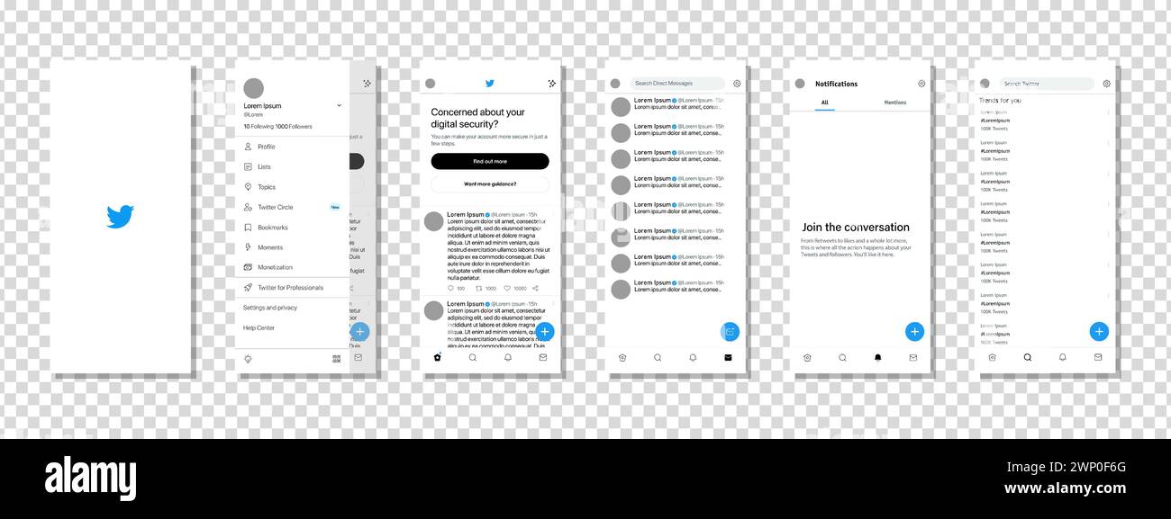 Twitter logo transparent Stock Vector Images - Alamy