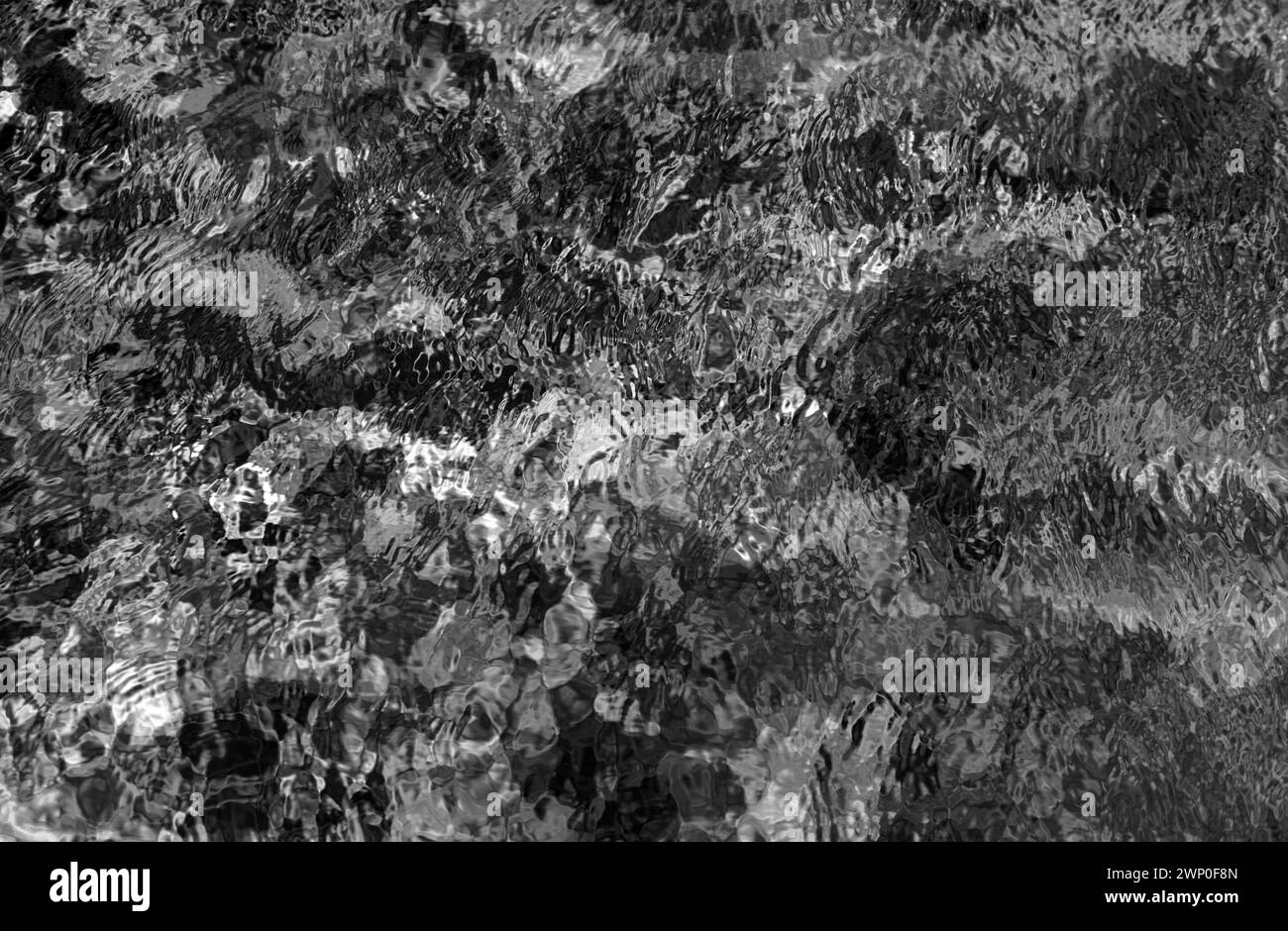 Abstract ripple wave and clear turquoise water surface in swimming pool ...