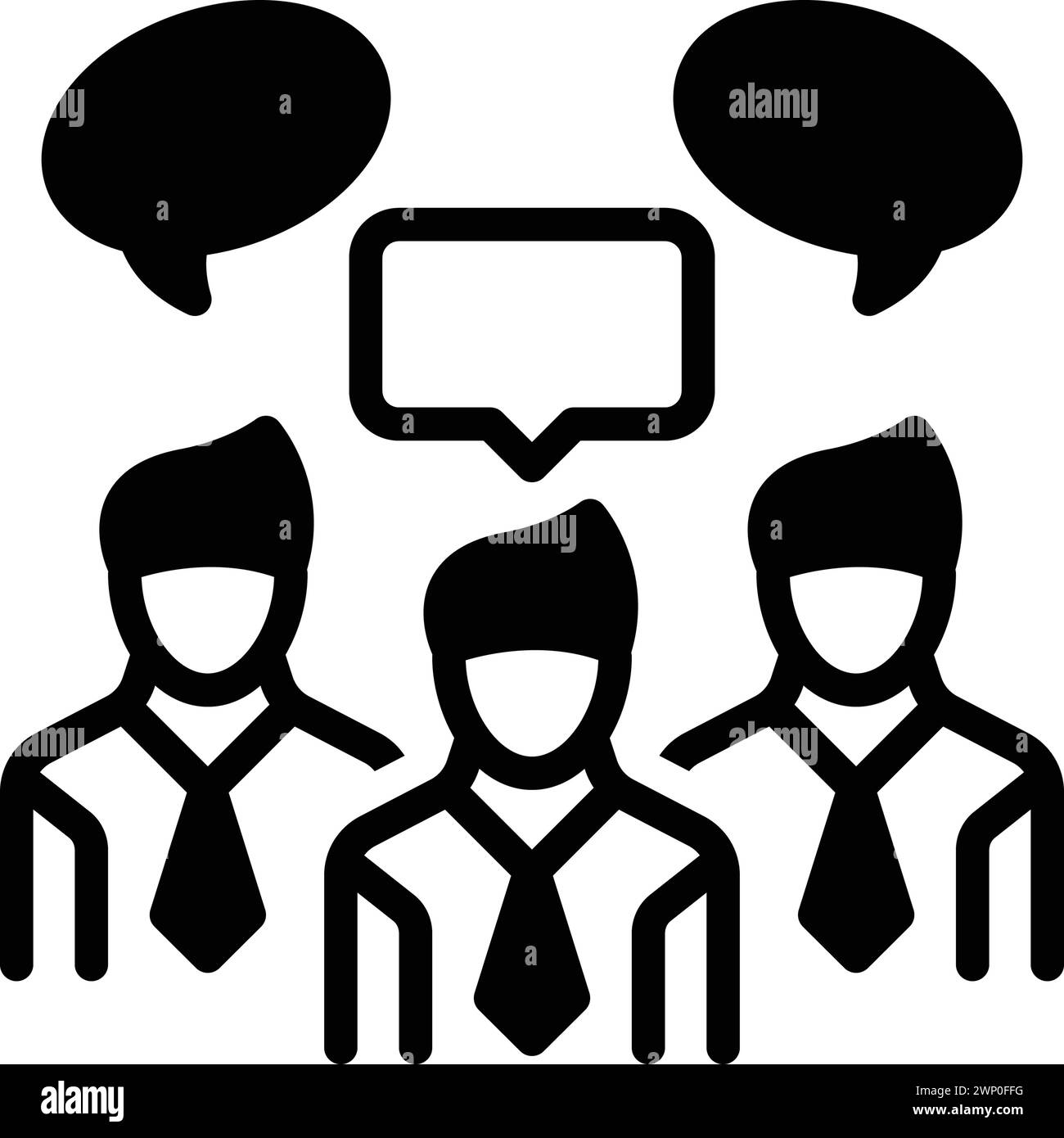 Team chat Stock Vector Images - Alamy