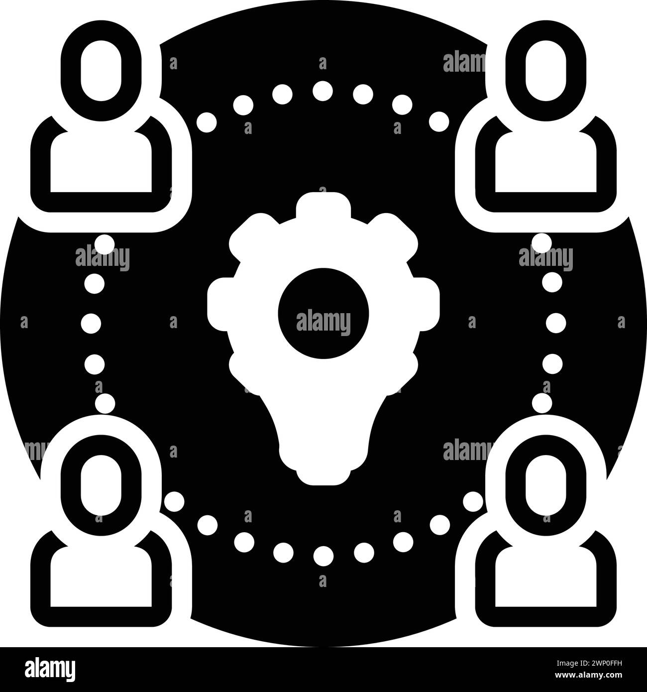 Co operation vector vectors hi-res stock photography and images - Alamy