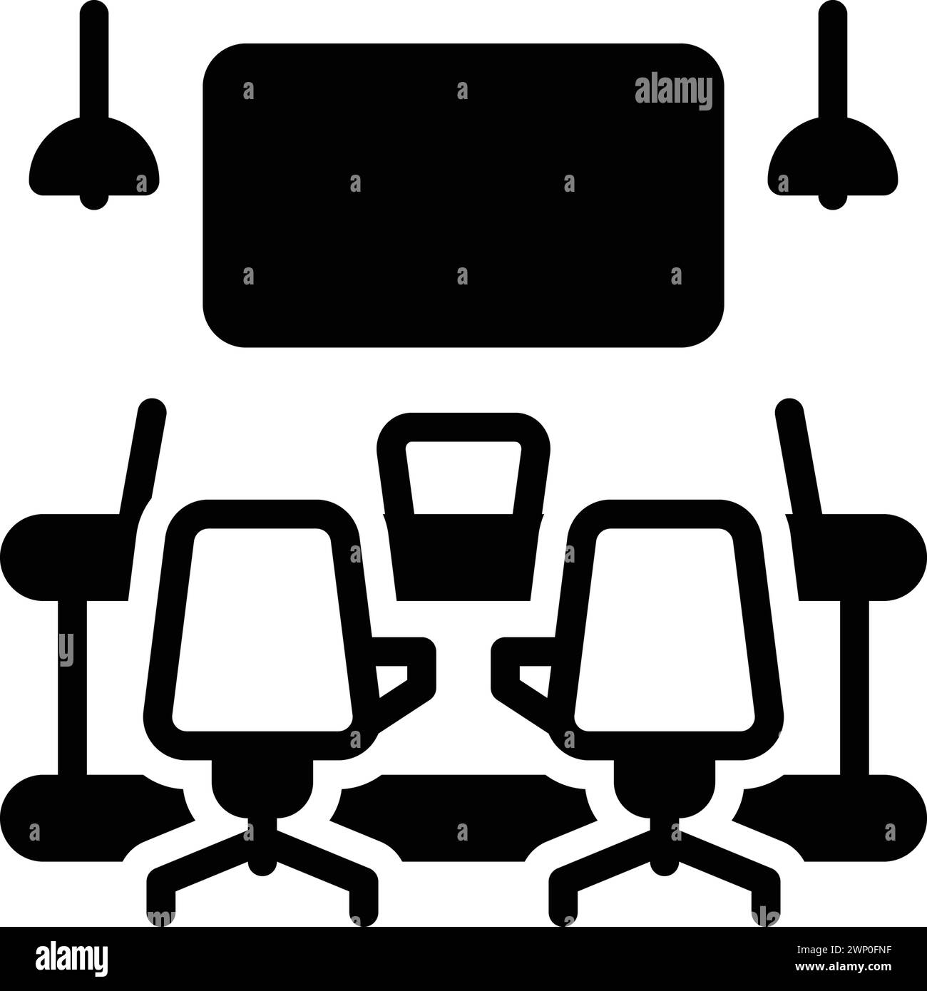 Meeting room symbol Cut Out Stock Images & Pictures - Alamy