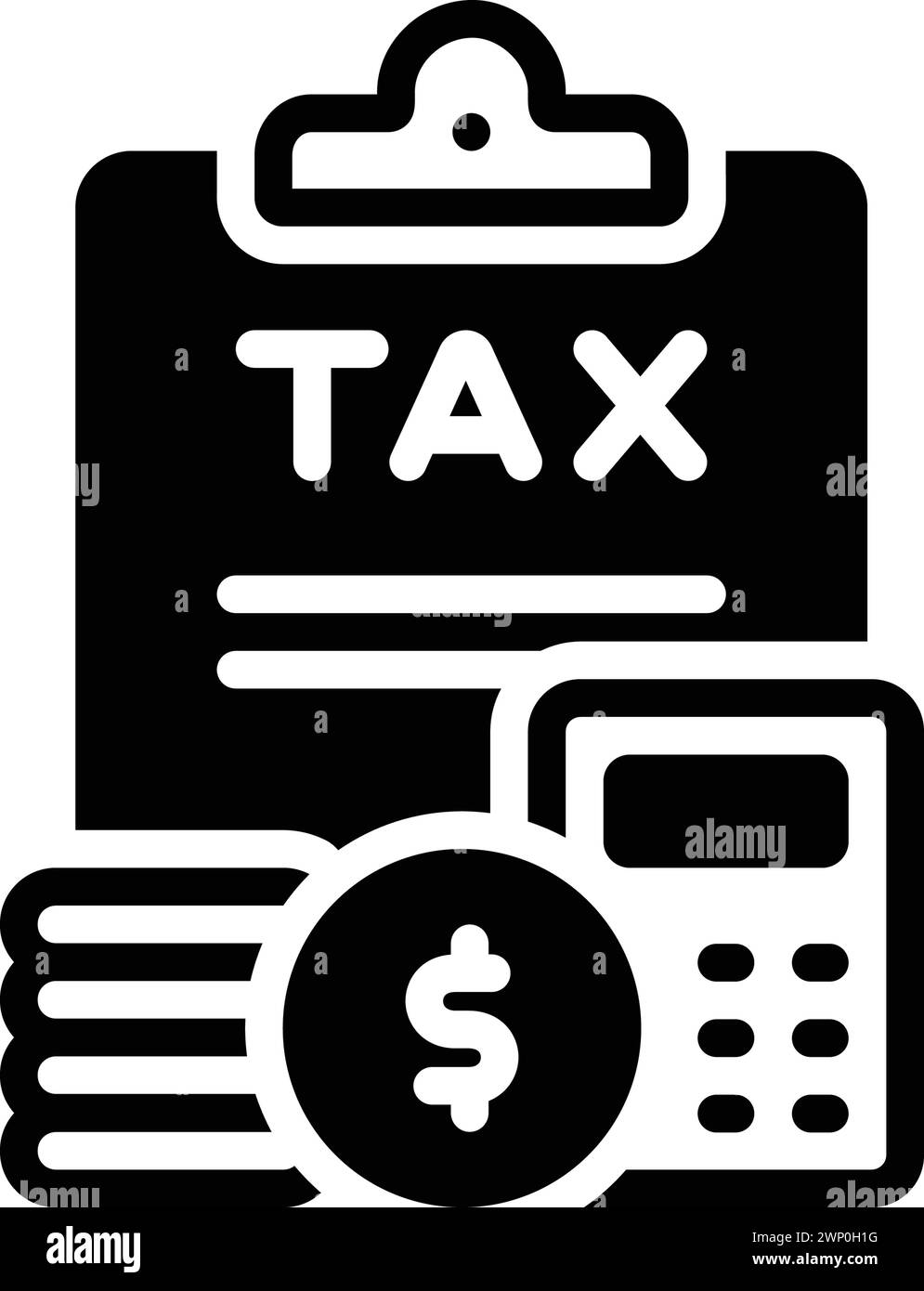 Icon tax return Cut Out Stock Images & Pictures - Alamy