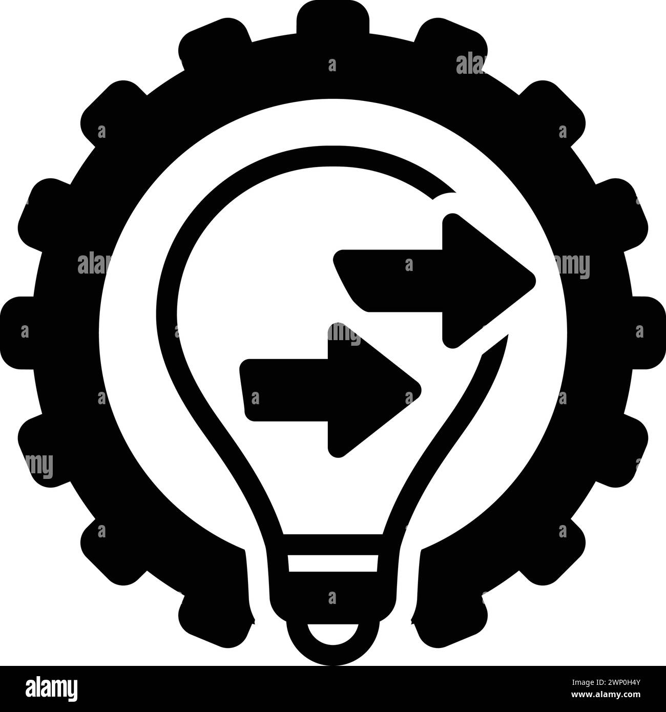 Implementation icon vector symbol Black and White Stock Photos & Images ...