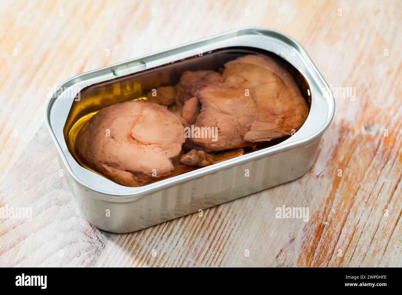 Smoked Cod liver in oil Stock Photo - Alamy