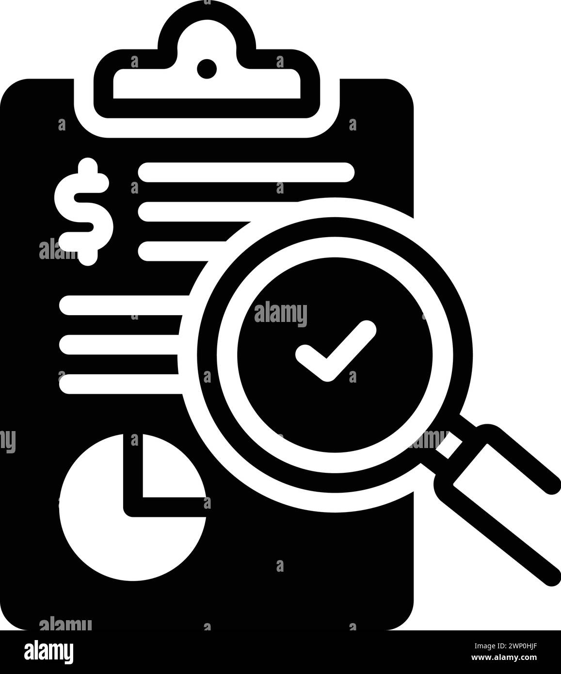 Icon financial audit Black and White Stock Photos & Images - Alamy