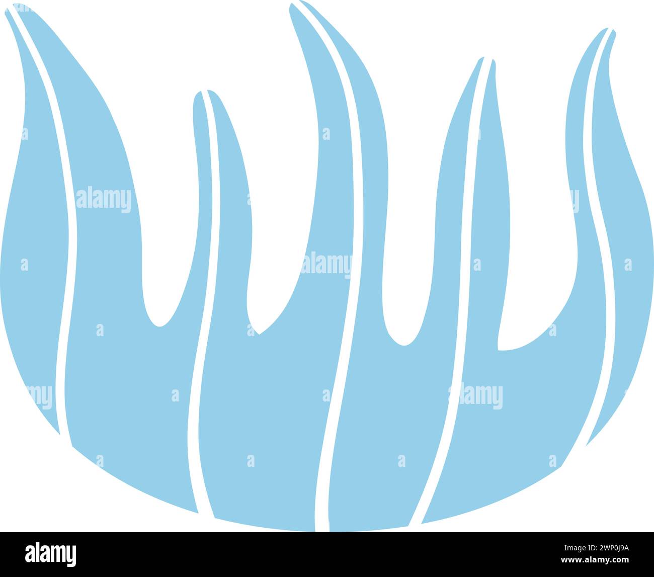 Abstract organic shape inspired by matisse. Plants, cactus, leaf, algae ...