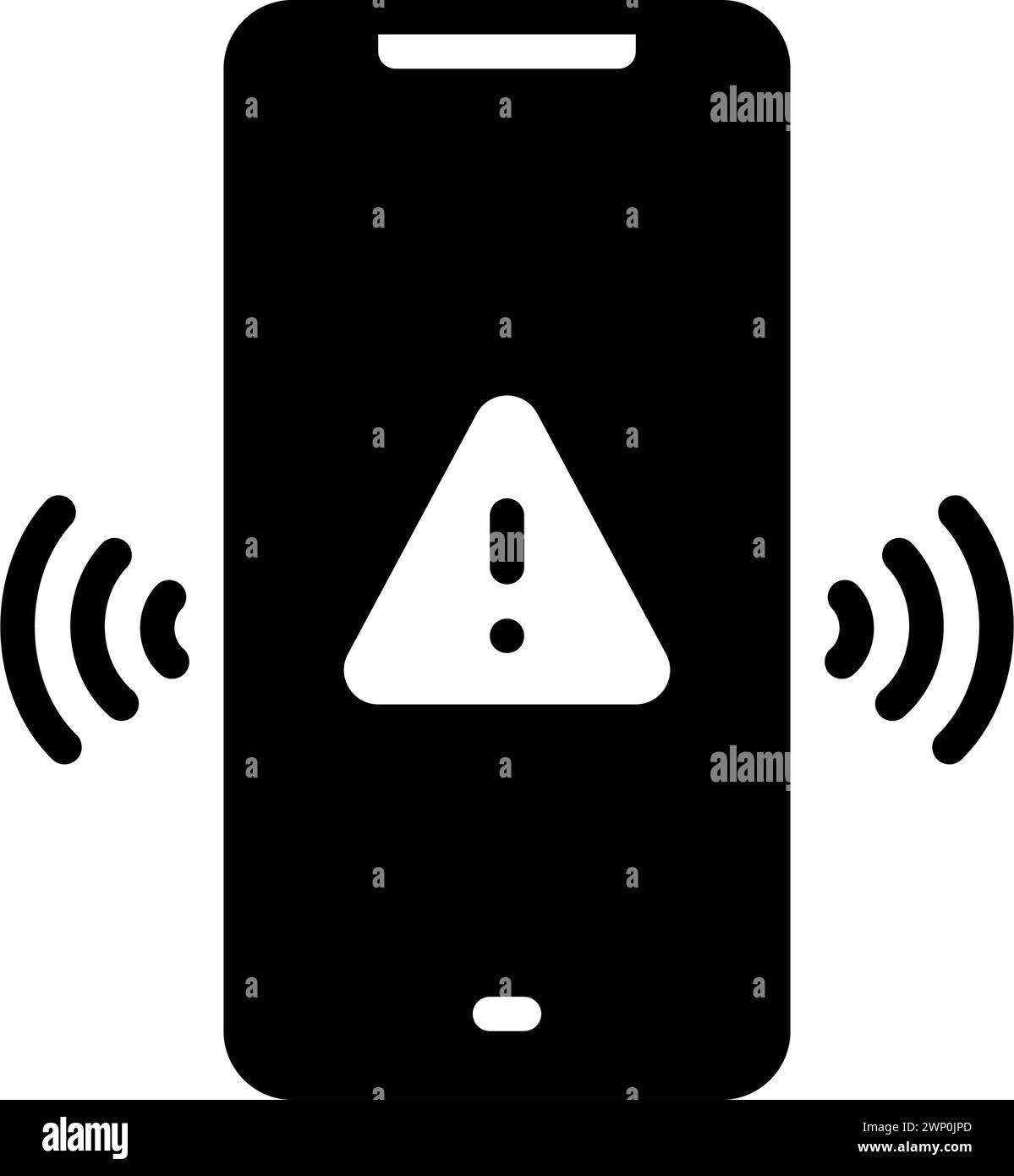 Icon for alert,mobile Stock Vector Image & Art - Alamy