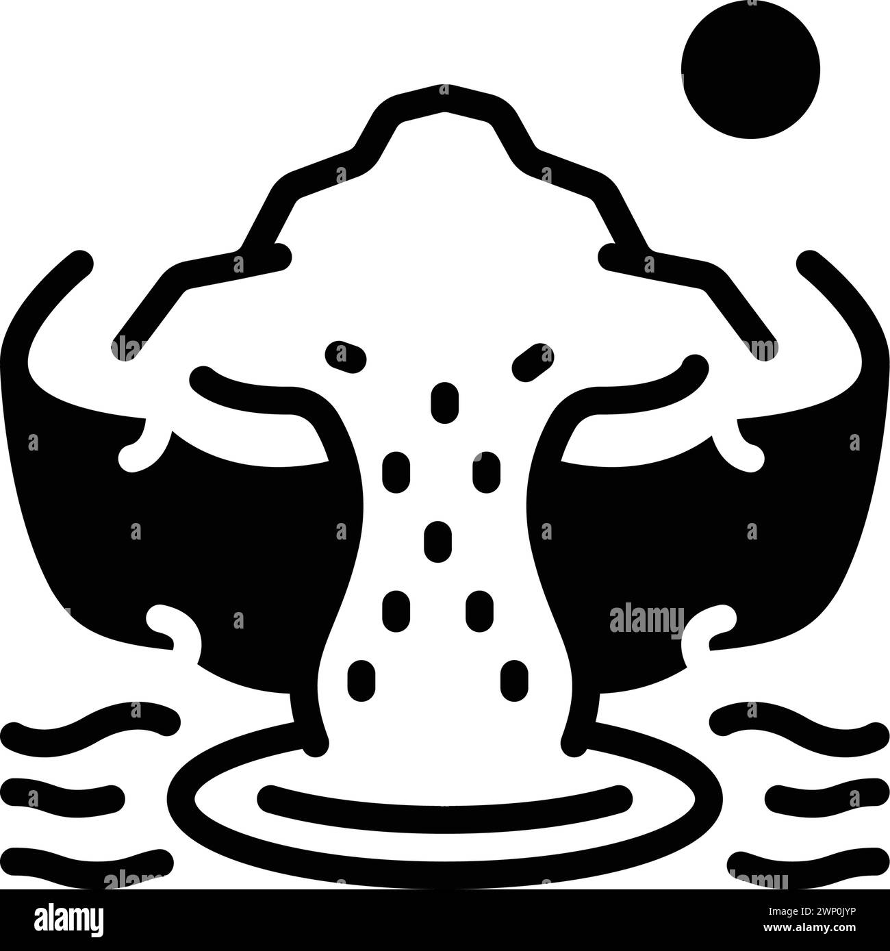 Waterfall cascade Stock Vector Images - Alamy