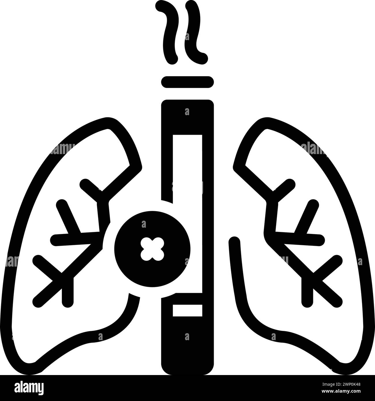 Smoking awareness logo Stock Vector Images - Alamy