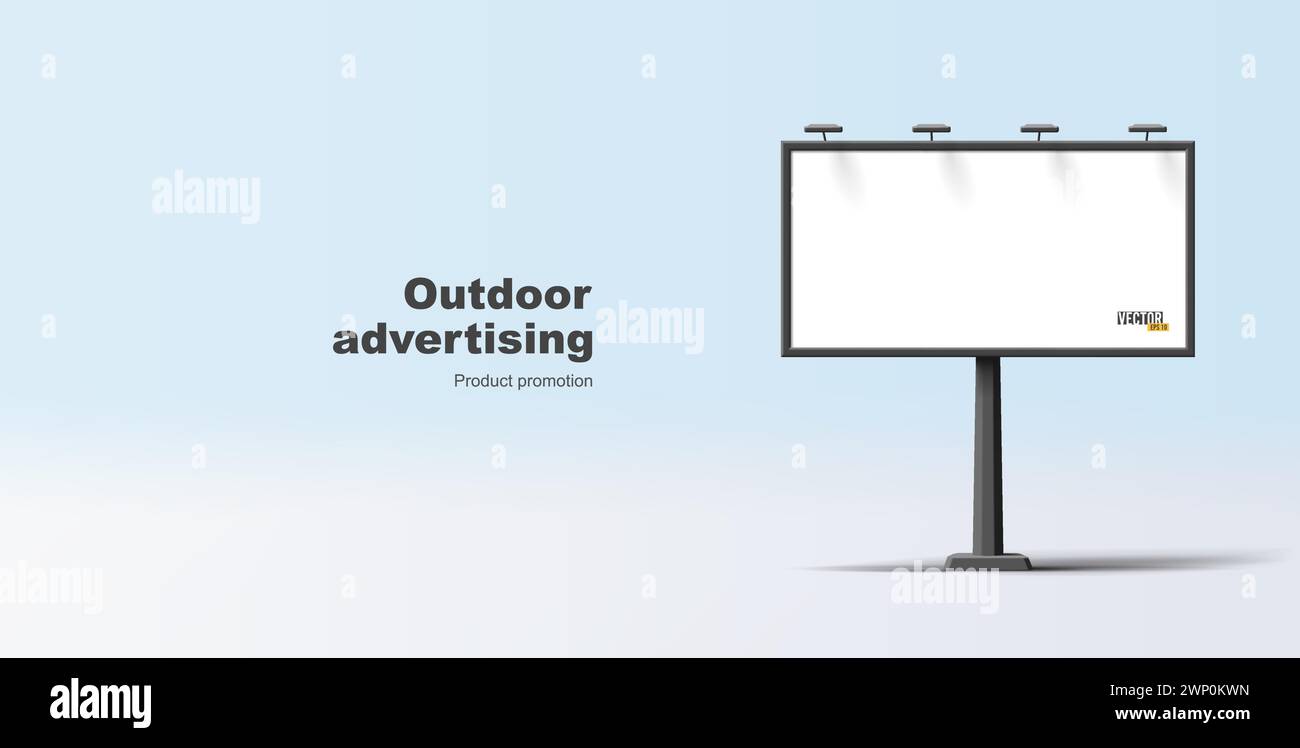 Render Style outdoor highway billboard for advertising OOH poster print ...