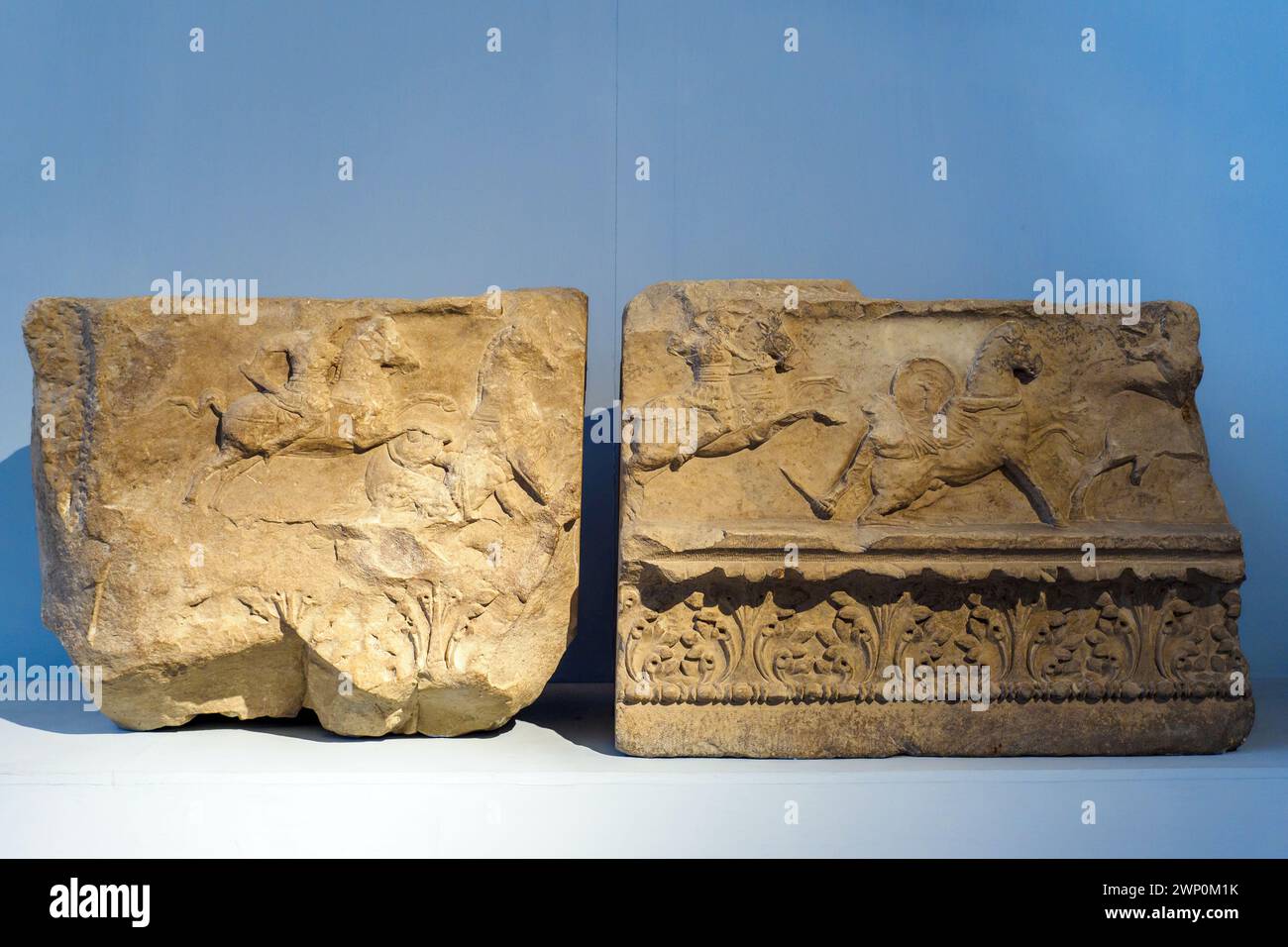 Frieze-architrave belonging to the Cella of the temple of Apollo ...