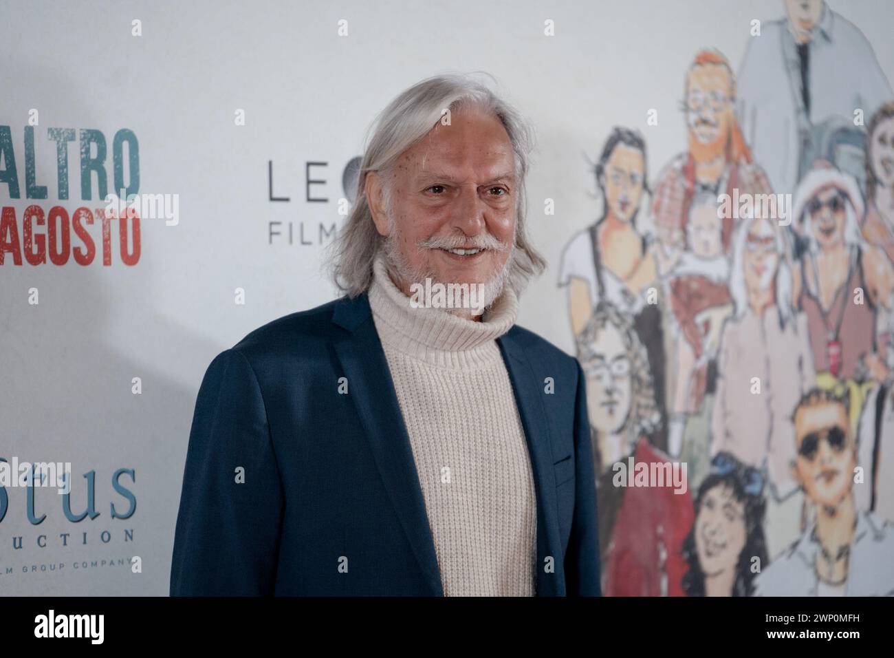 Rome, Italy. 04th Mar, 2024. Gigio Alberti is attending the photocall ...