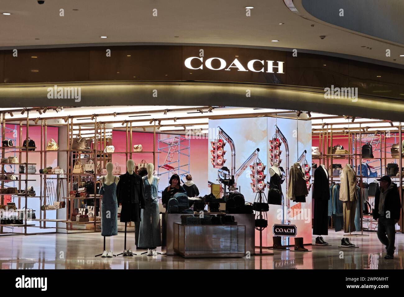SHANGHAI, CHINA - MARCH 5, 2024 - Customers shop at a store of light ...