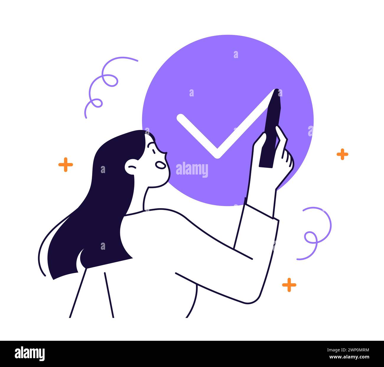 Task completed symbol Stock Vector Images - Alamy