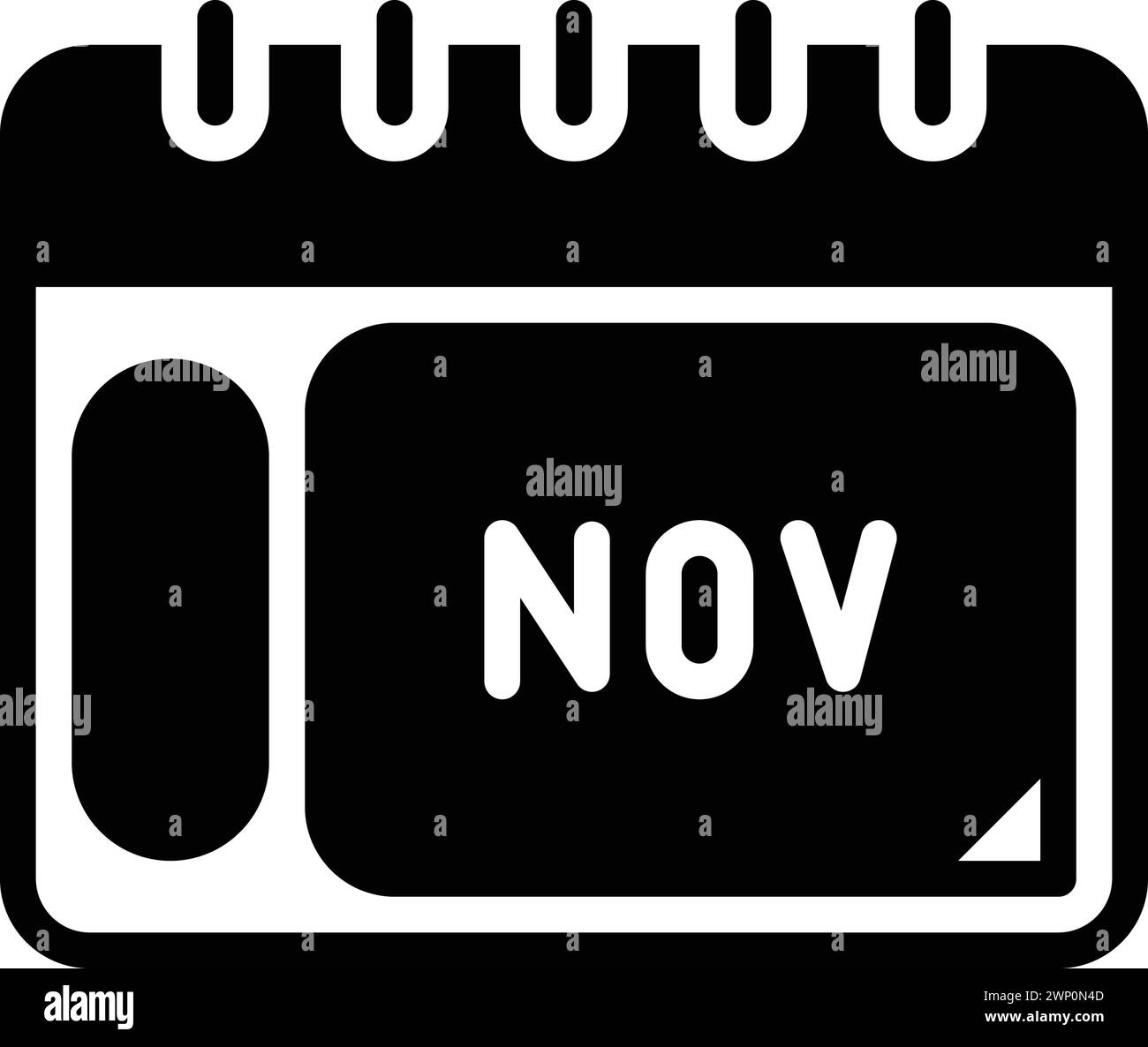 November calendar Stock Vector Images - Alamy