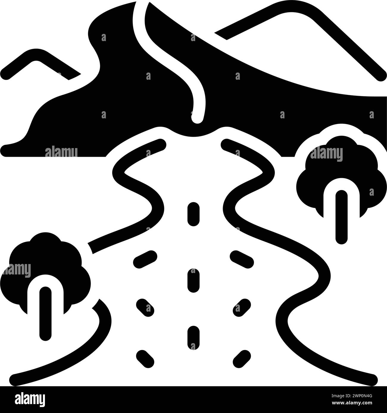 Riverside riverside riverside riverside flow Black and White Stock ...