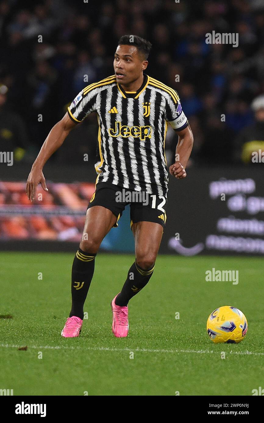 Naples, Italy. 3 Mar, 2024. Alex Sandro of Juventus during the Serie A ...