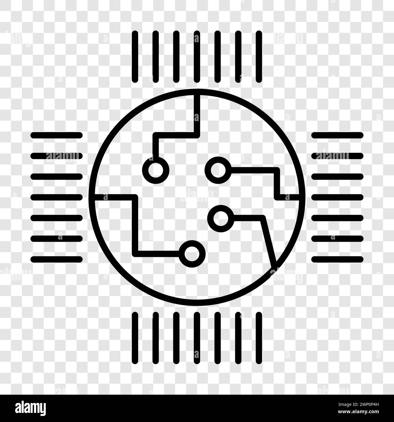 Circuit board symbol. Design can use for web and mobile app. Vector ...