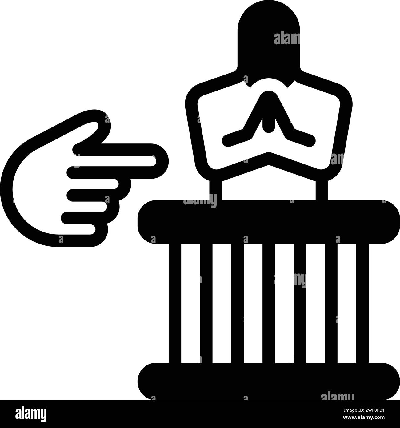 Icon for guilty,criminal Stock Vector Image & Art - Alamy
