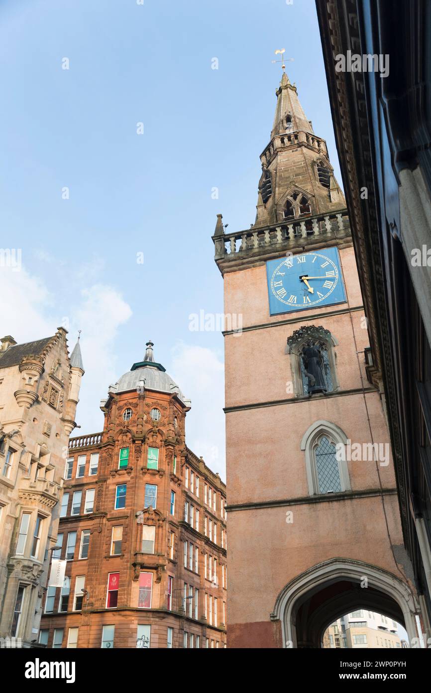 UK, Scotland, Glasgow, the Tron Theatre Clock Tower Stock Photo - Alamy