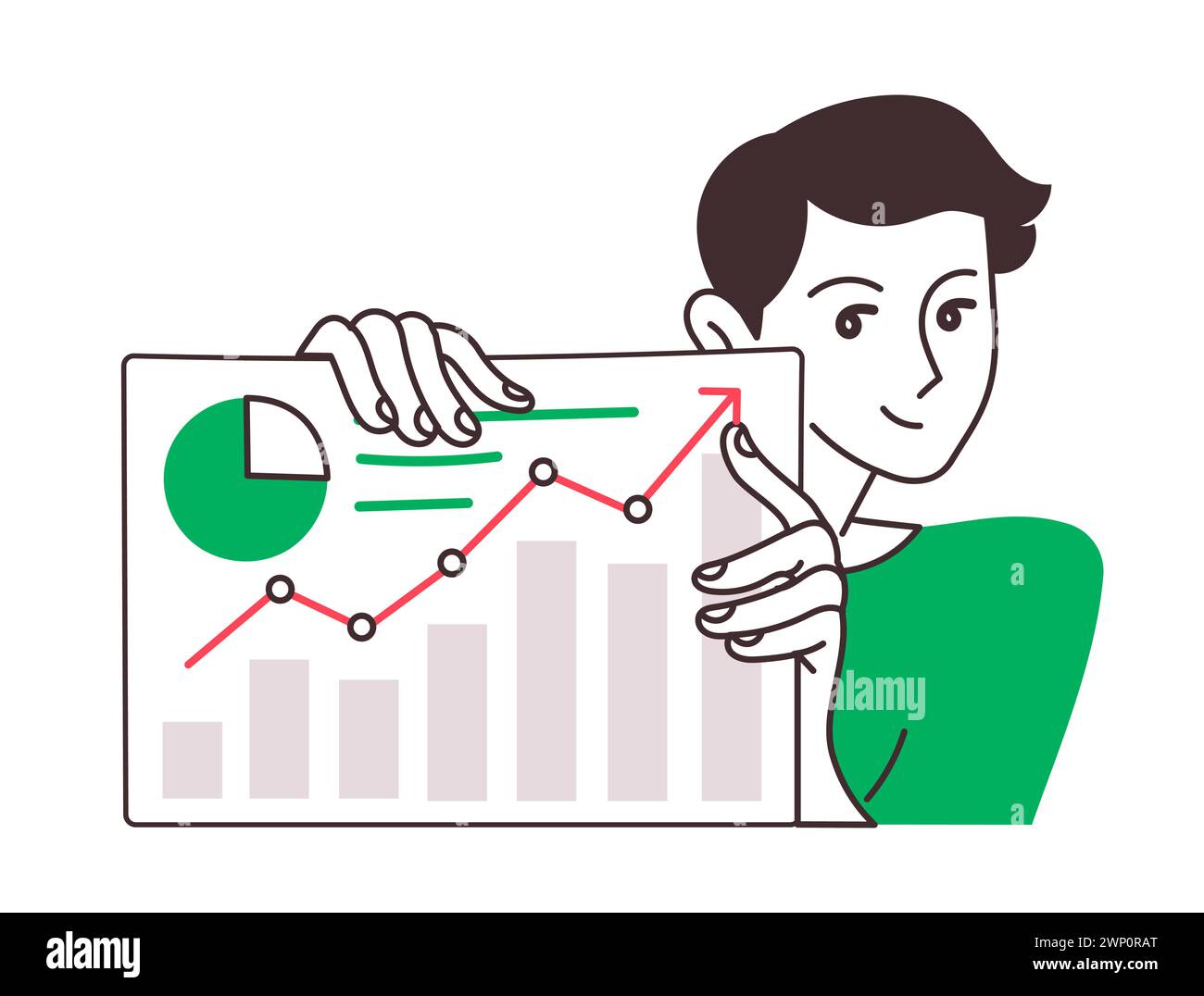 Data analysis financial performance chart Stock Vector Image & Art - Alamy