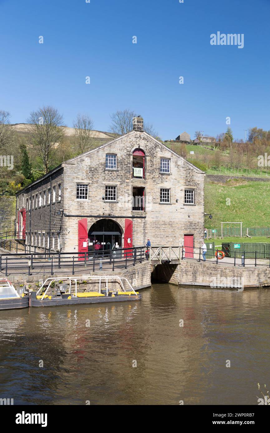 Standedge Visitor Centre, Marsden Tunnel end, warehouse buildings at ...