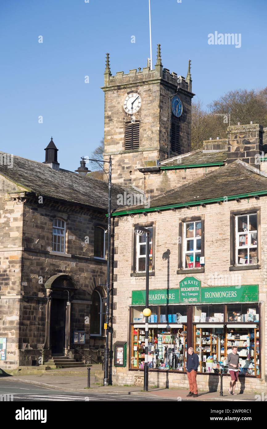 The village of Holmfirth-a traditional Pennine town Stock Photo - Alamy
