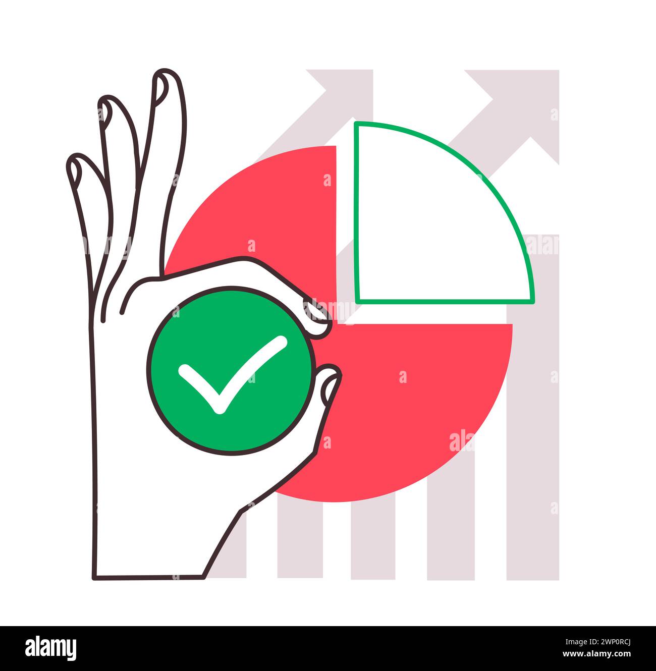 Growing chart shows statistics hi-res stock photography and images - Alamy