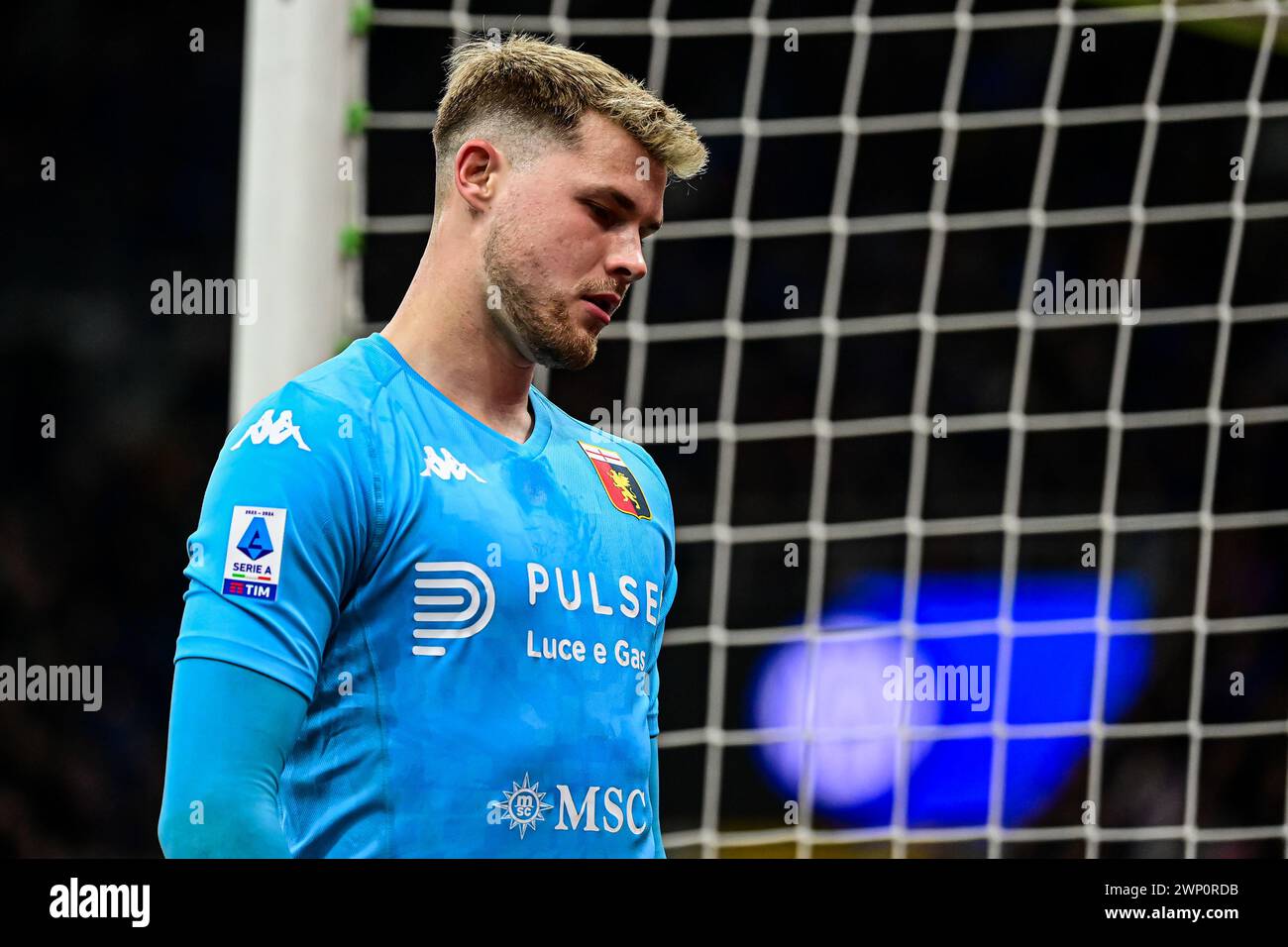 Milan, Italy - March 4, 2024:Genoa's Spanish Goalkeeper #1 Josep ...