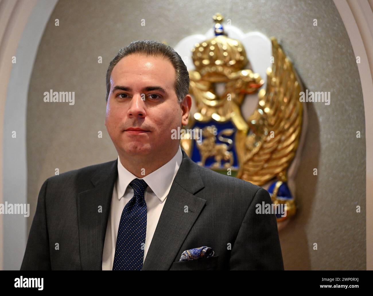 Podgorica, Montenegro. 04th Mar, 2024. Montenegro's Foreign Minister Filip Ivanovic, pictured ...