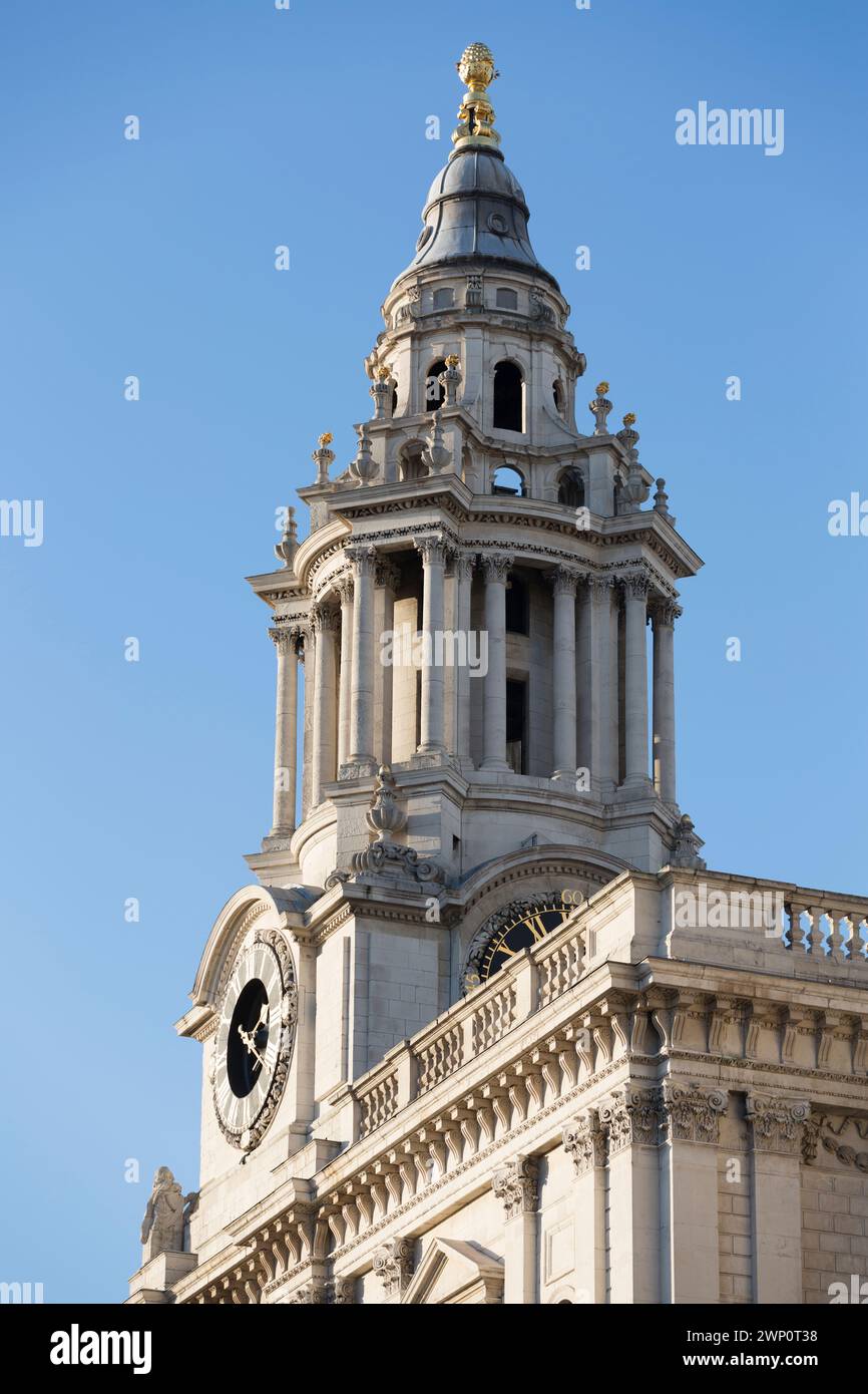 UK, London, the clock tower-St Pauls cathedral Stock Photo - Alamy