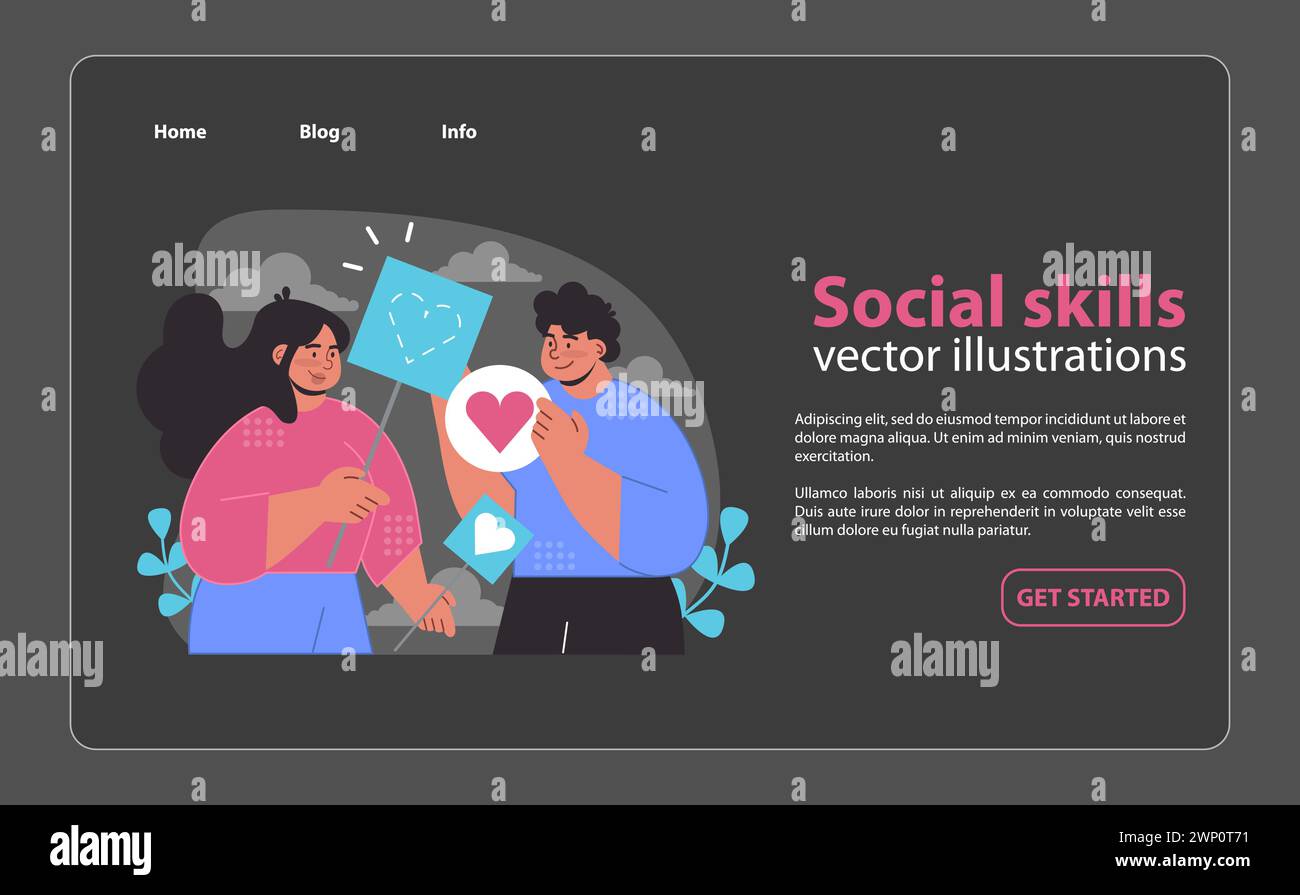 Social skills enhancement Stock Vector Images - Alamy