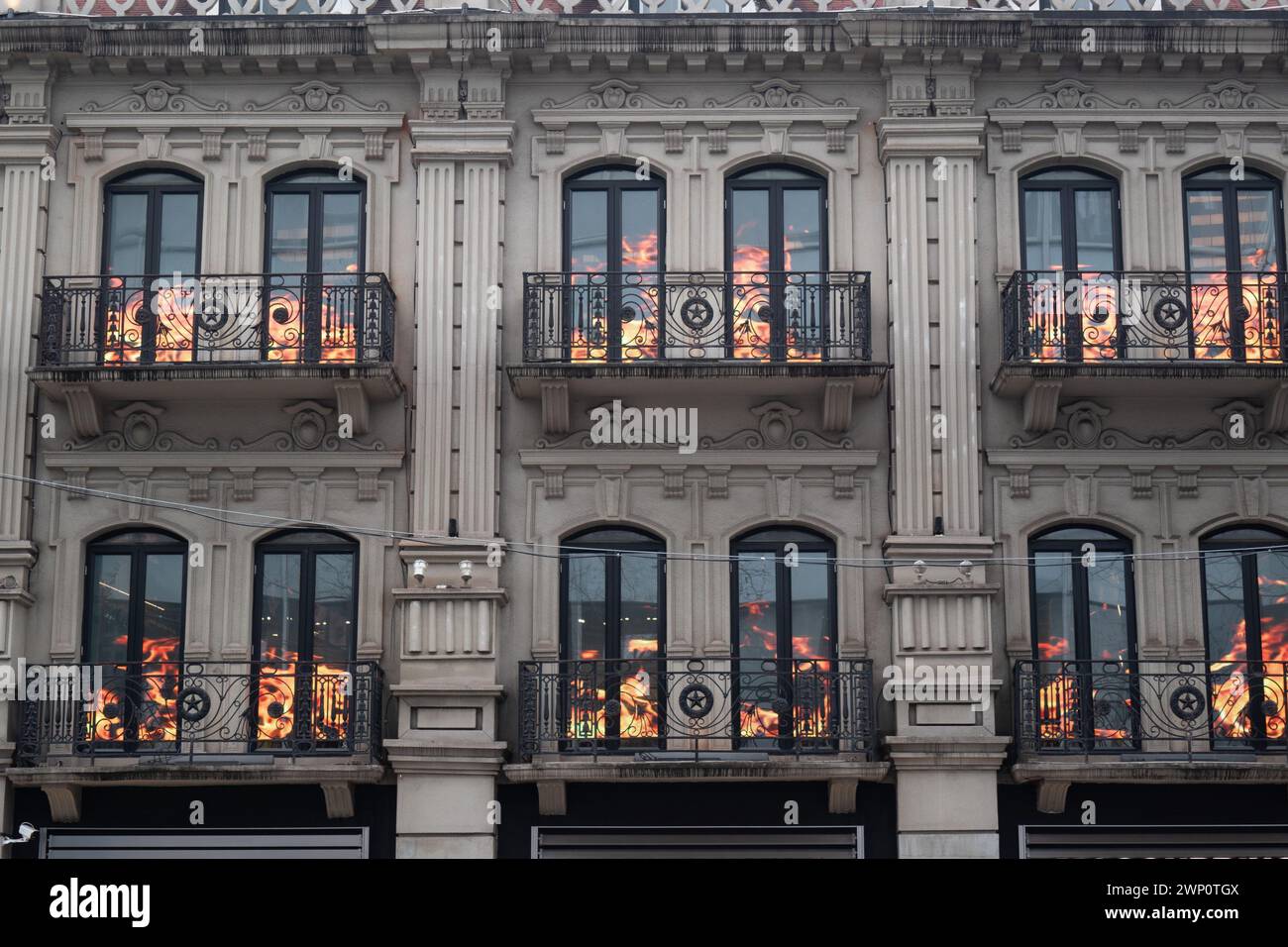 SHANGHAI, CHINA - MARCH 5, 2024 - A clothing store displays a realistic ...