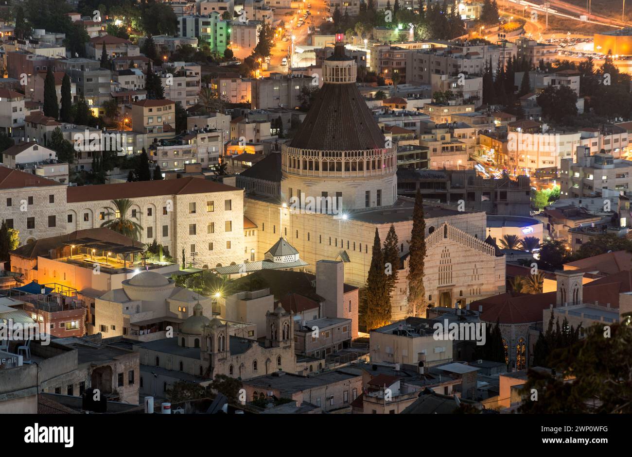Basilica of the Annunciation, Nazareth, Israel Stock Photo - Alamy