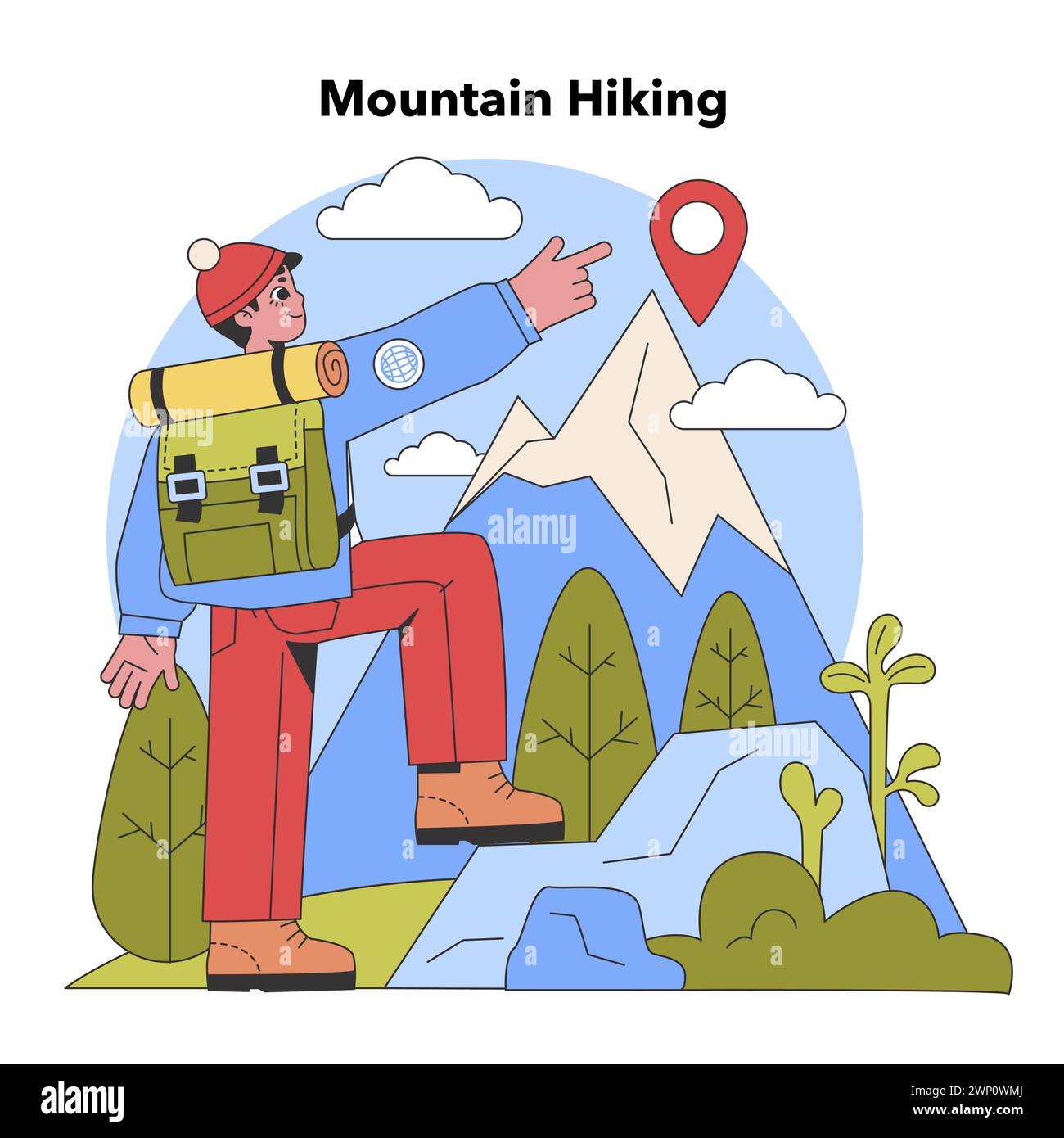 Challenging to climb Stock Vector Images - Alamy