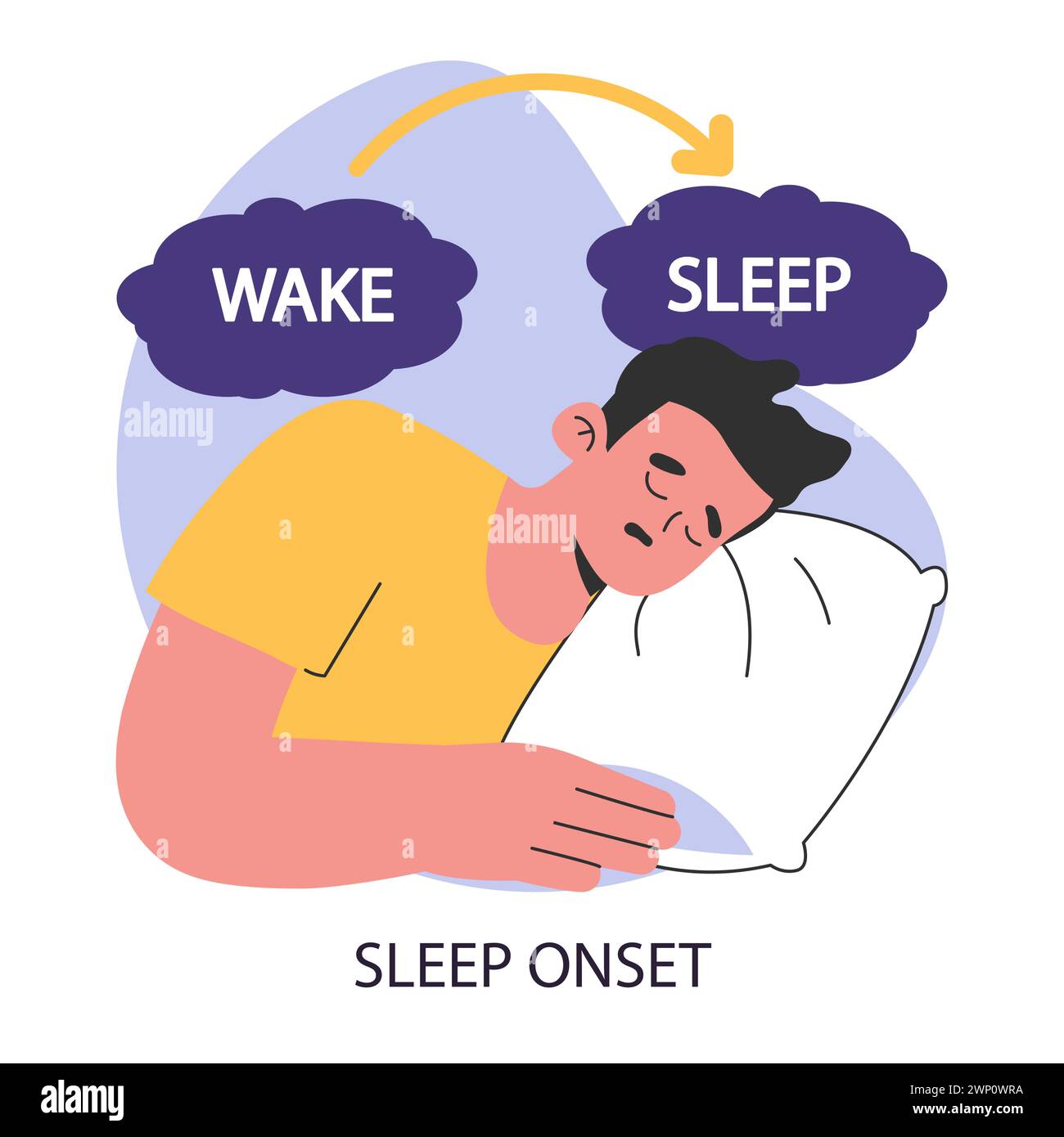 Sleep onset Stock Vector Images - Alamy