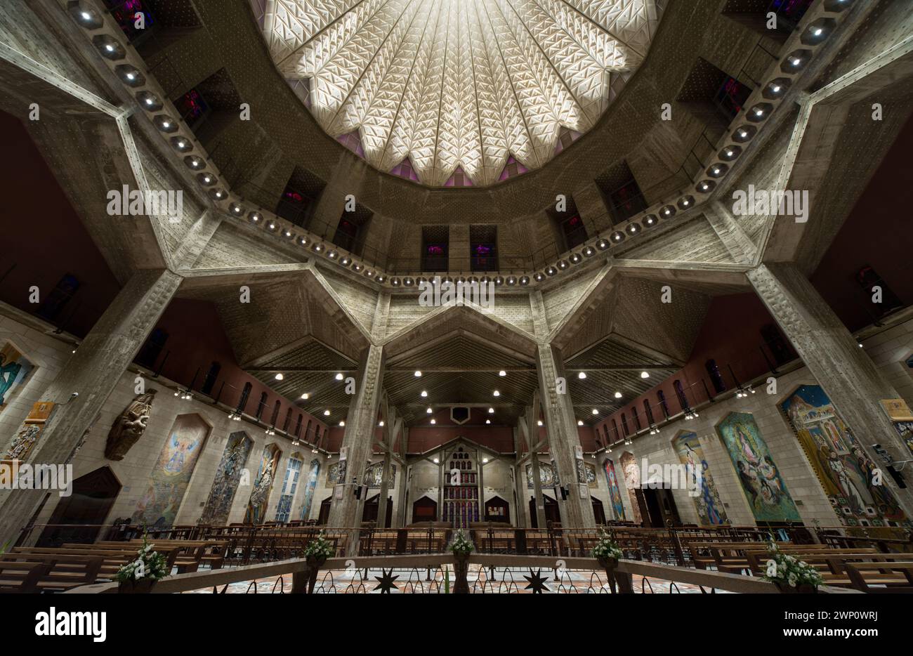 Basilica of the Annunciation, Nazareth, Israel Stock Photo - Alamy