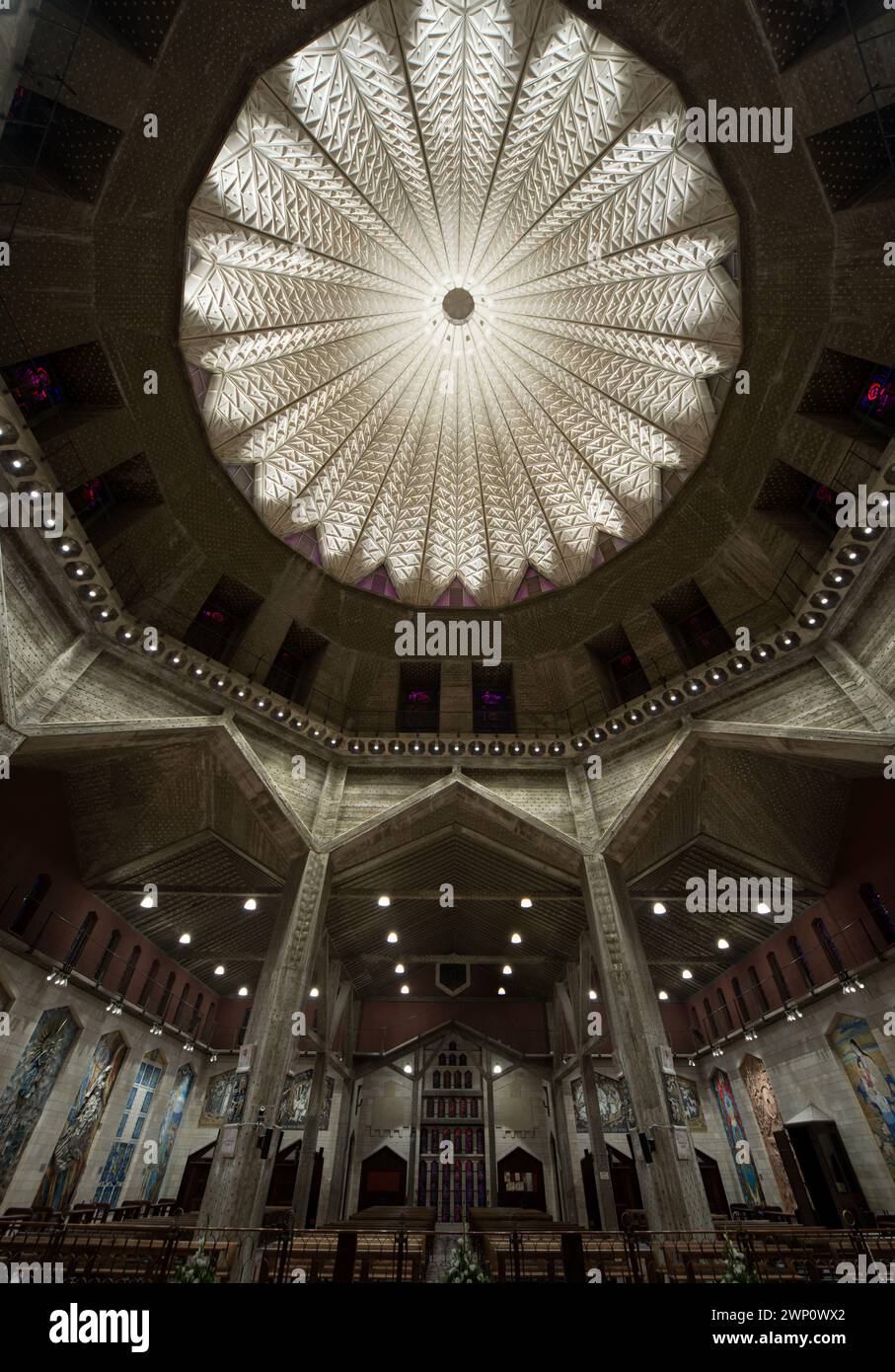 Basilica of the Annunciation, Nazareth, Israel Stock Photo - Alamy