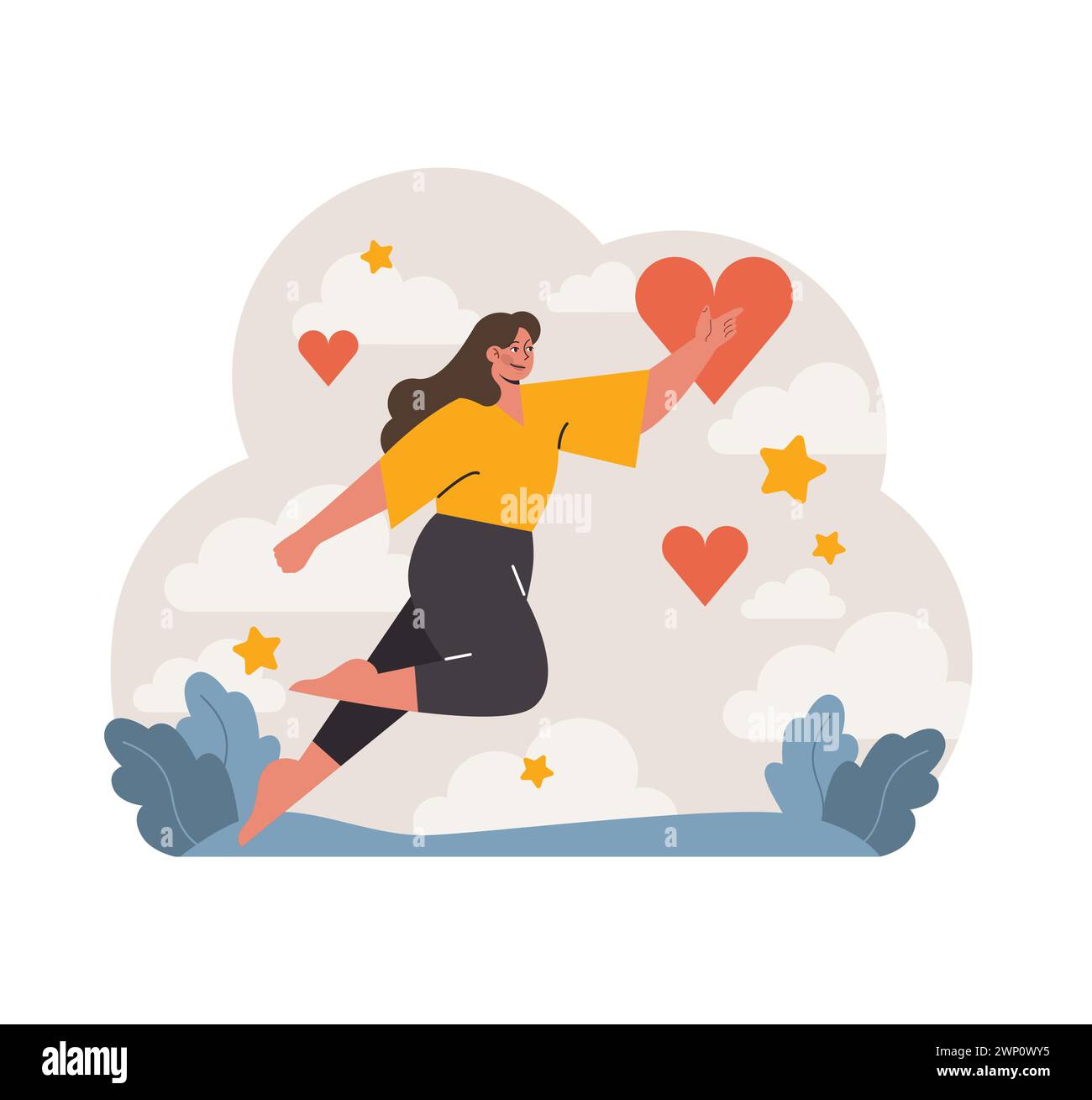 Floating amidst Stock Vector Images - Alamy