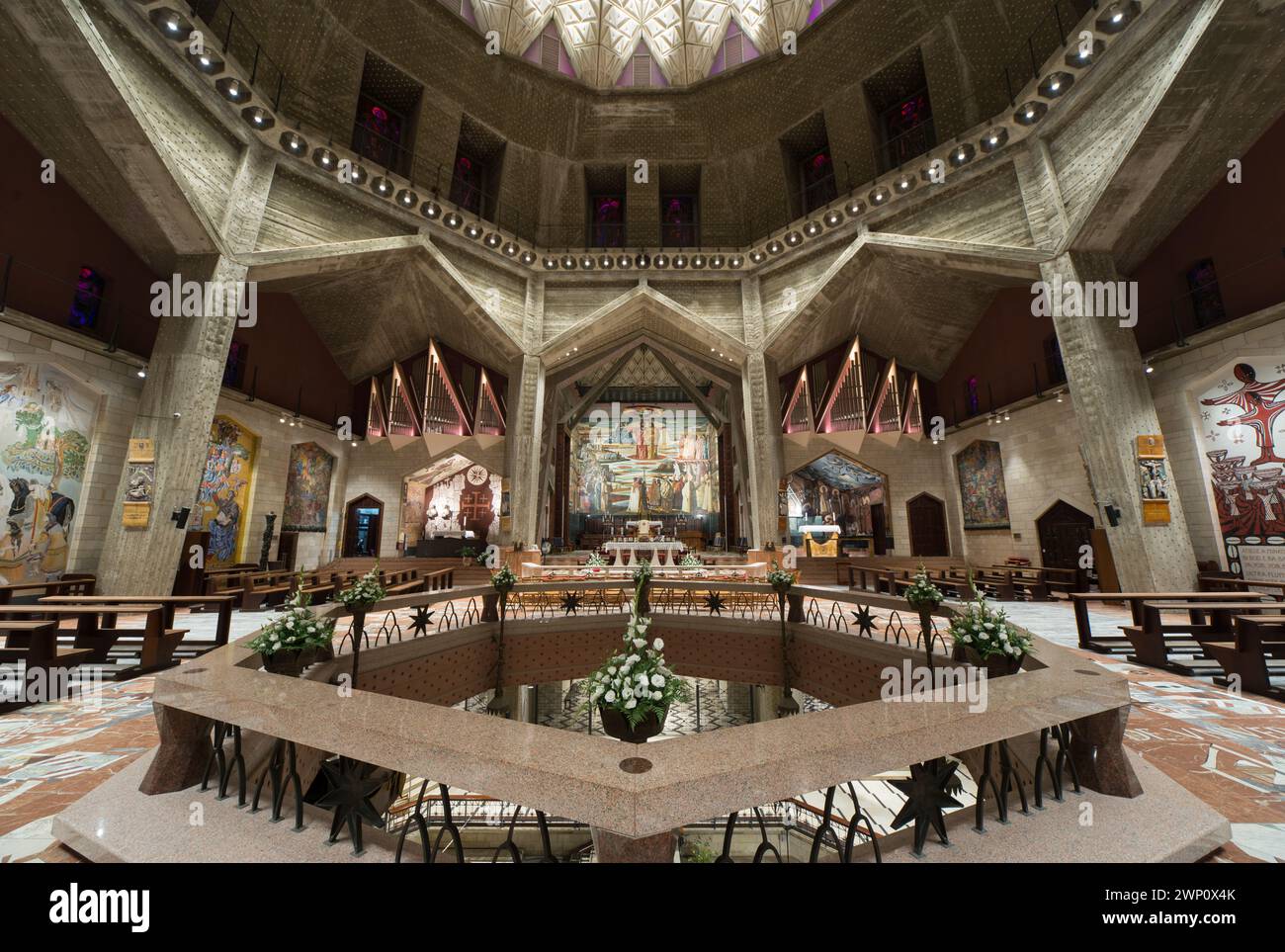 Basilica of the Annunciation, Nazareth, Israel Stock Photo - Alamy