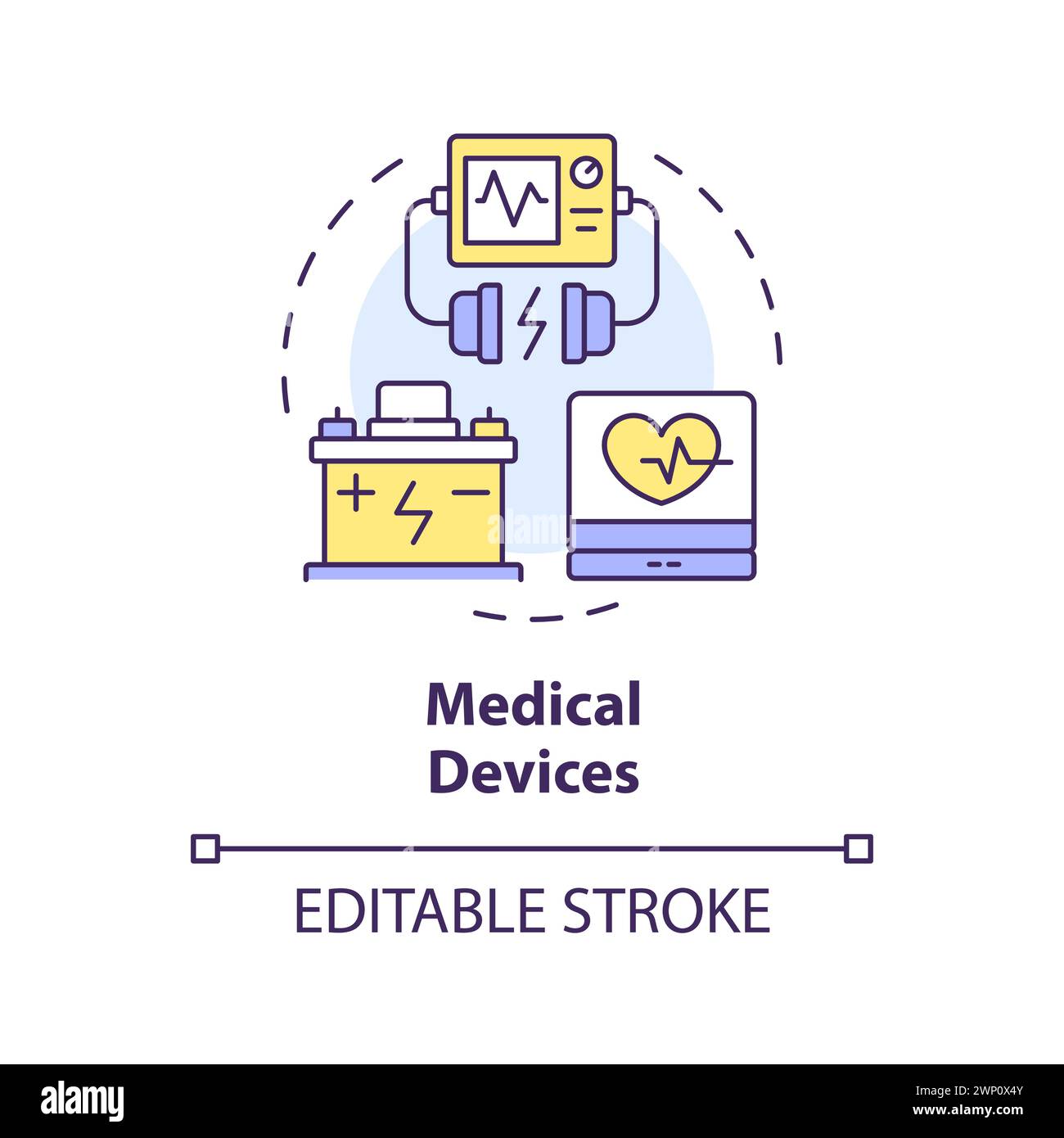 Medical devices multi color concept icon Stock Vector Image & Art - Alamy