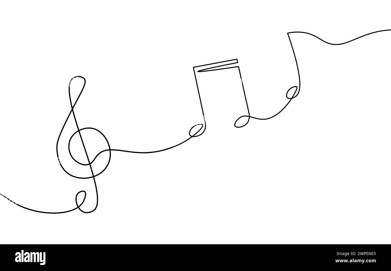 Single continuous line art music library like. Learning listen apps ...