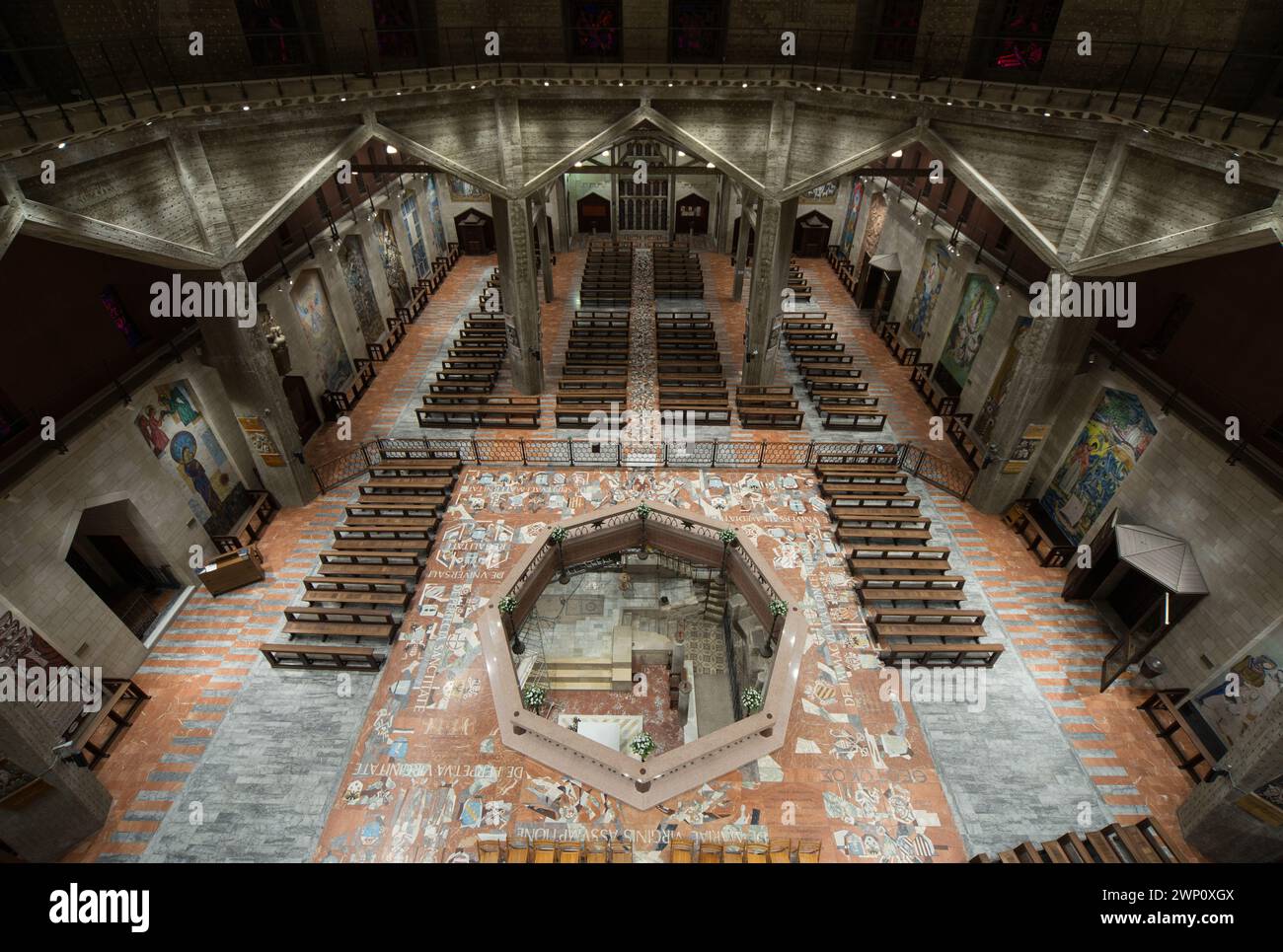 Basilica of the Annunciation, Nazareth, Israel Stock Photo - Alamy
