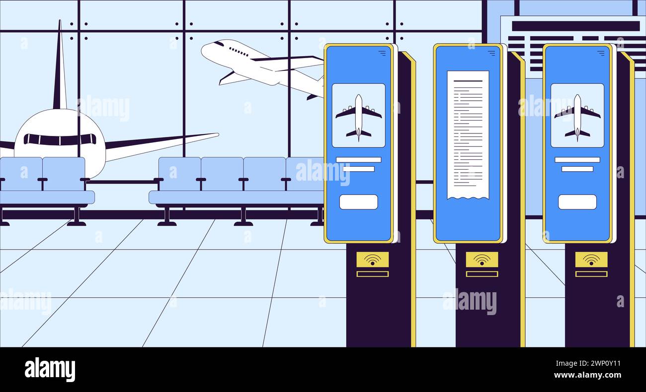 Self service terminal in Stock Vector Images - Alamy