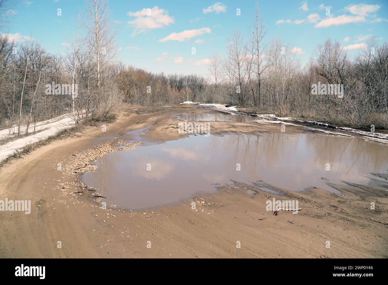 Background muddy spring melting hi-res stock photography and images - Alamy